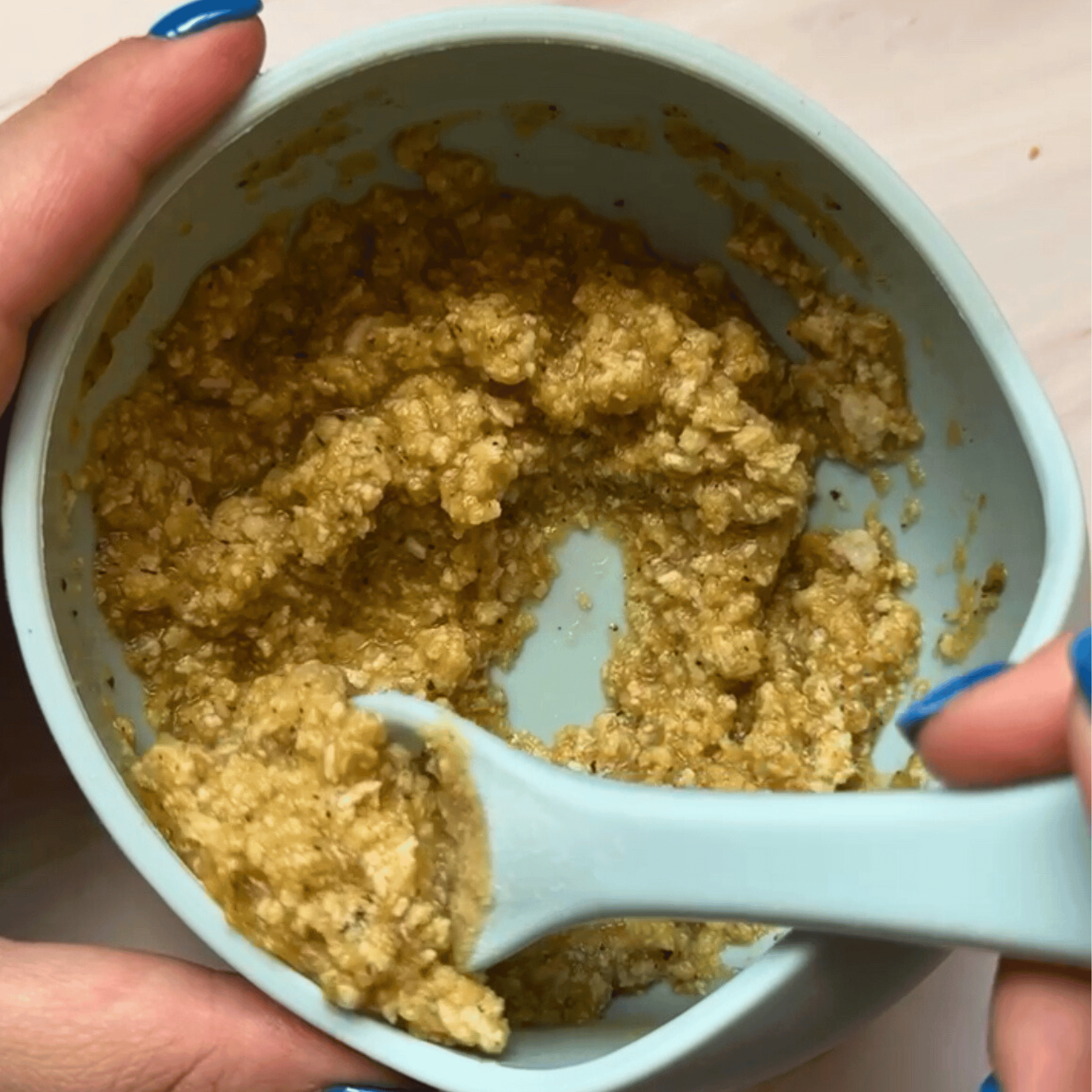 No Cook Roast Chicken Puree - Nourishing Bubs